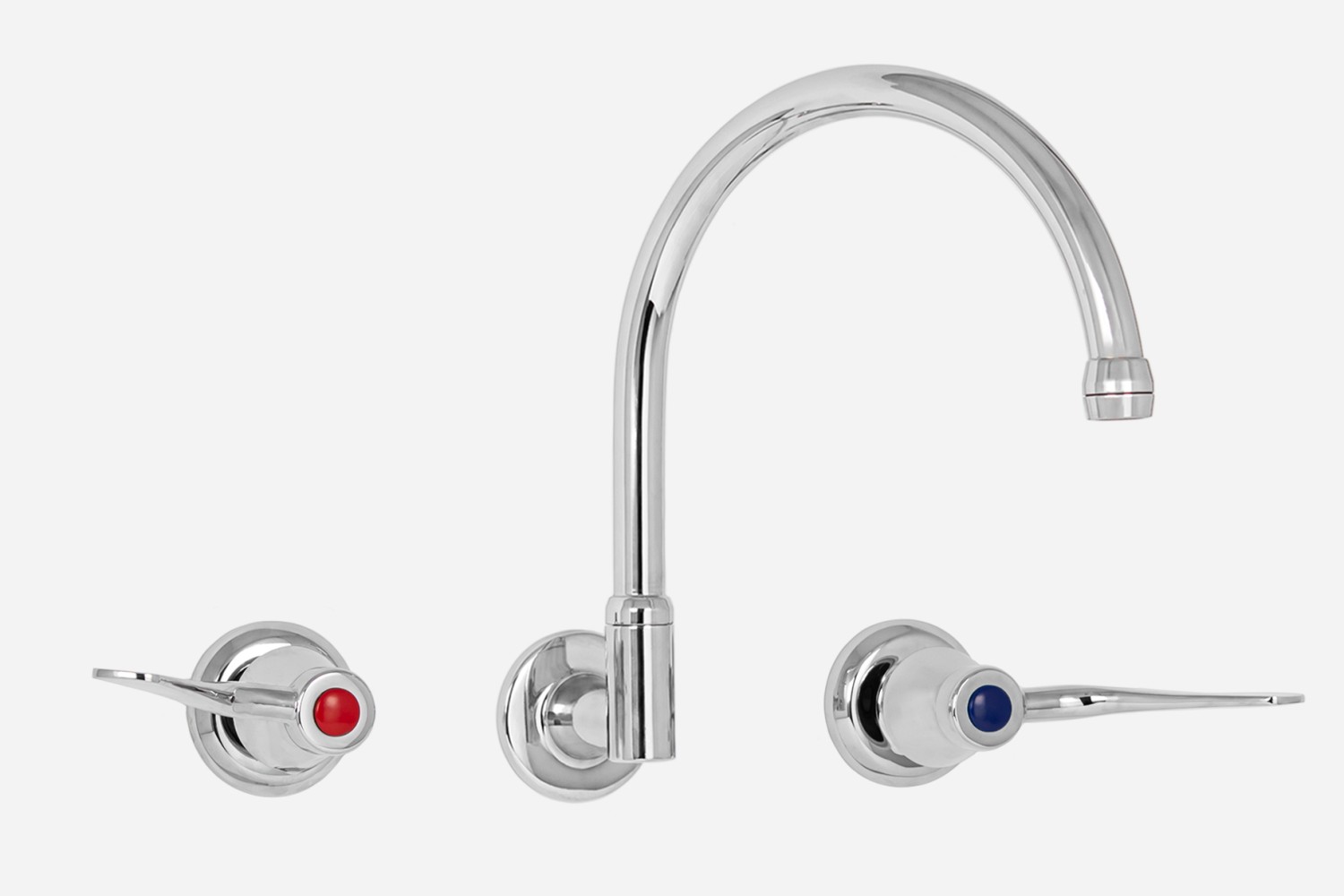 CB | Celestial Lever Wall Sink Set with Gooseneck Outlet - Wall Bath ...