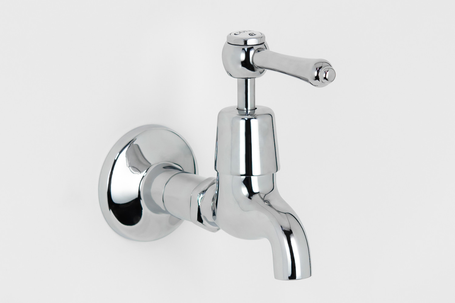 CB | Roulette Lever Flanged Bibcock with Female Inlet and Plain Nose ...
