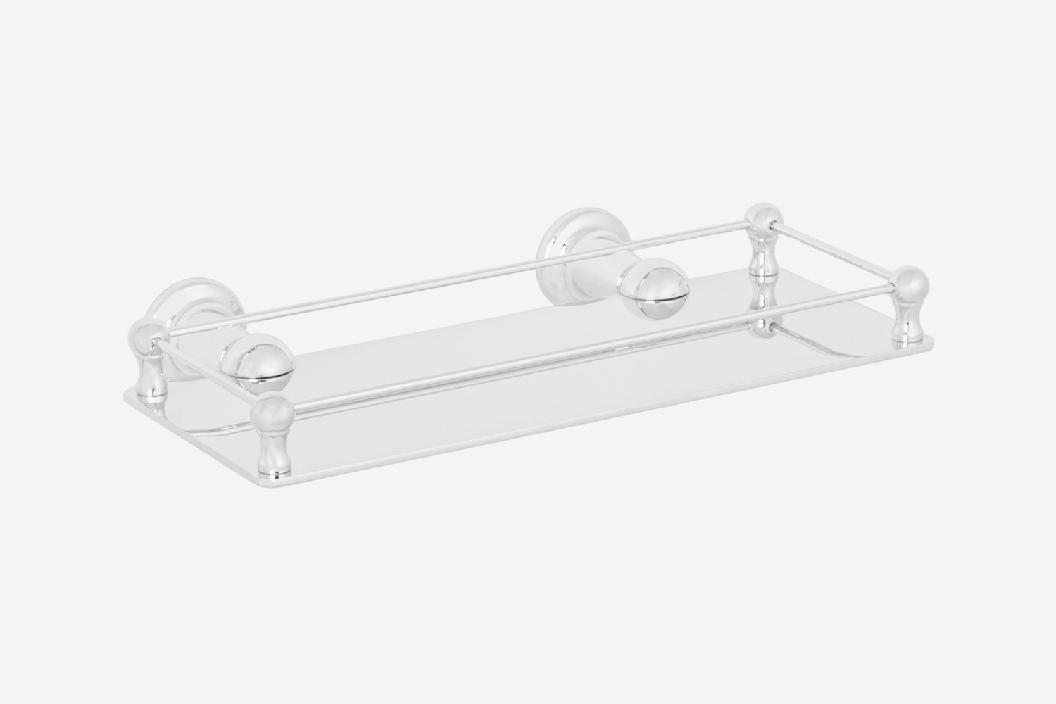 CB | Roulette Solid Brass Shower Shelf with Deco Rail - 100mm Wide x ...