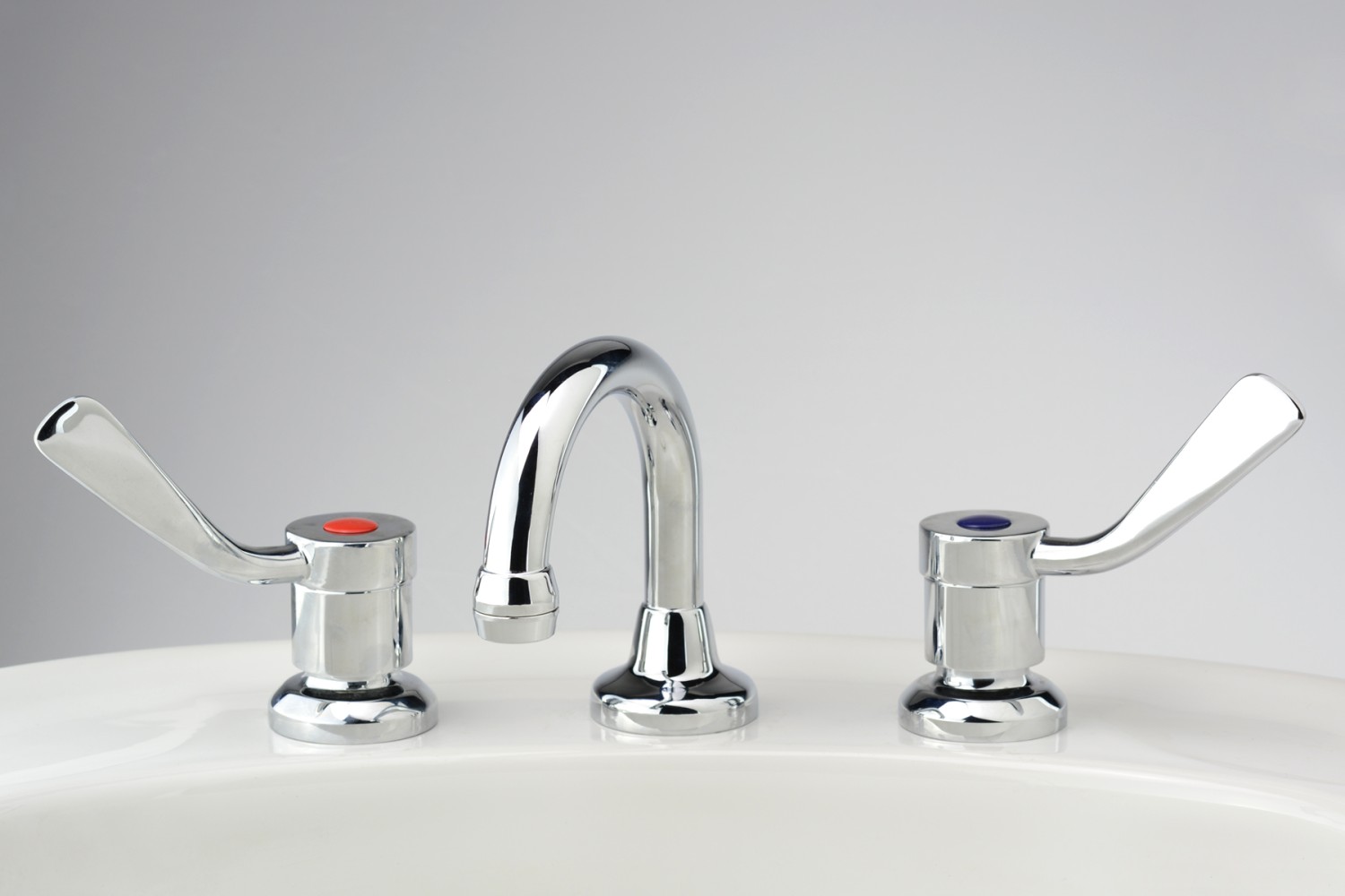 CB | Torrens Flared Lever Basin Set with Fixed Gooseneck Outlet - Hob ...