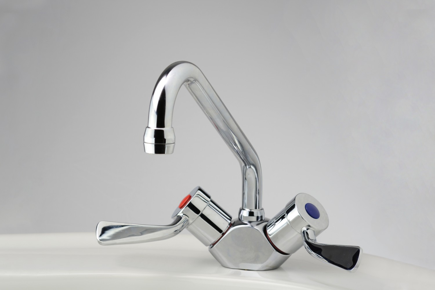 CB | Torrens Flared Lever Sink Duo Mixer with Swivel Upswept Outlet ...