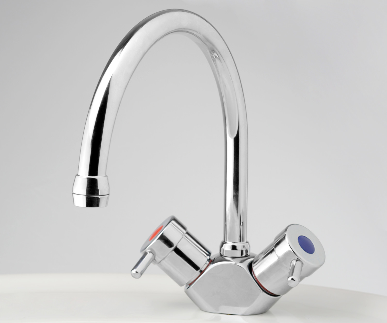 CB | Torrens Lever Sink Duo Mixer with Swivel Gooseneck Outlet - Hob ...