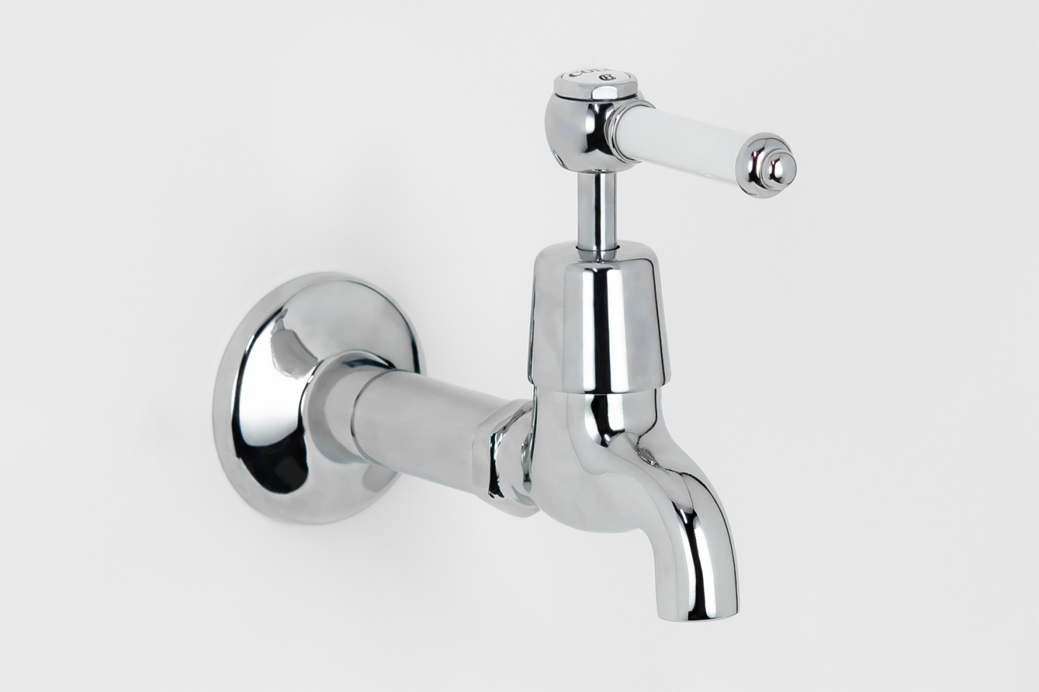 CB | Roulette Lever Flanged Bibcock with Female Inlet and Plain Nose ...