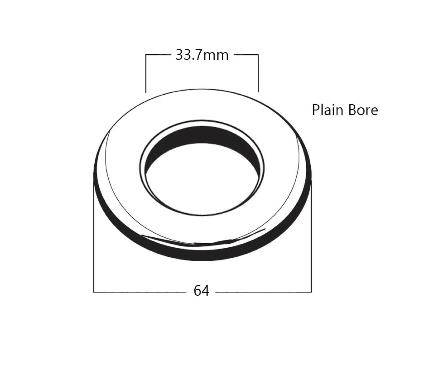 CB | Round Duo Mixer Flange - Miscellaneous Spare Parts - Outlets & Spares